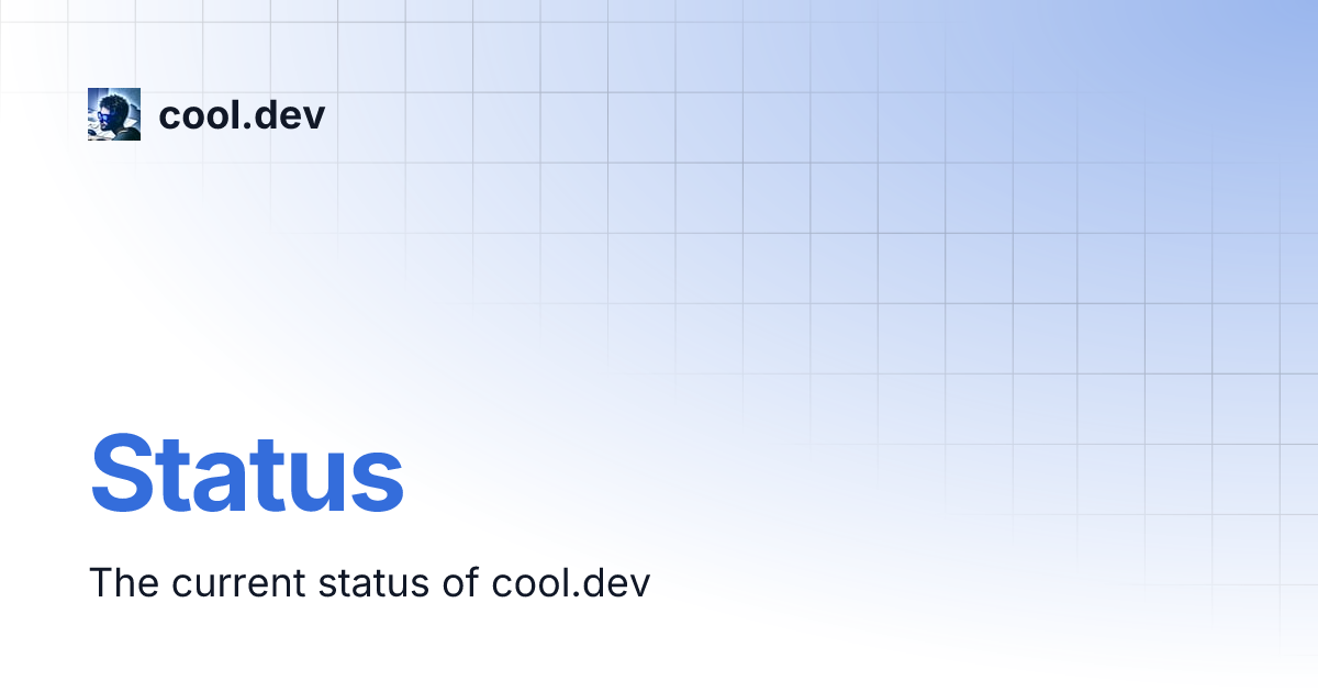 Status | cool.dev